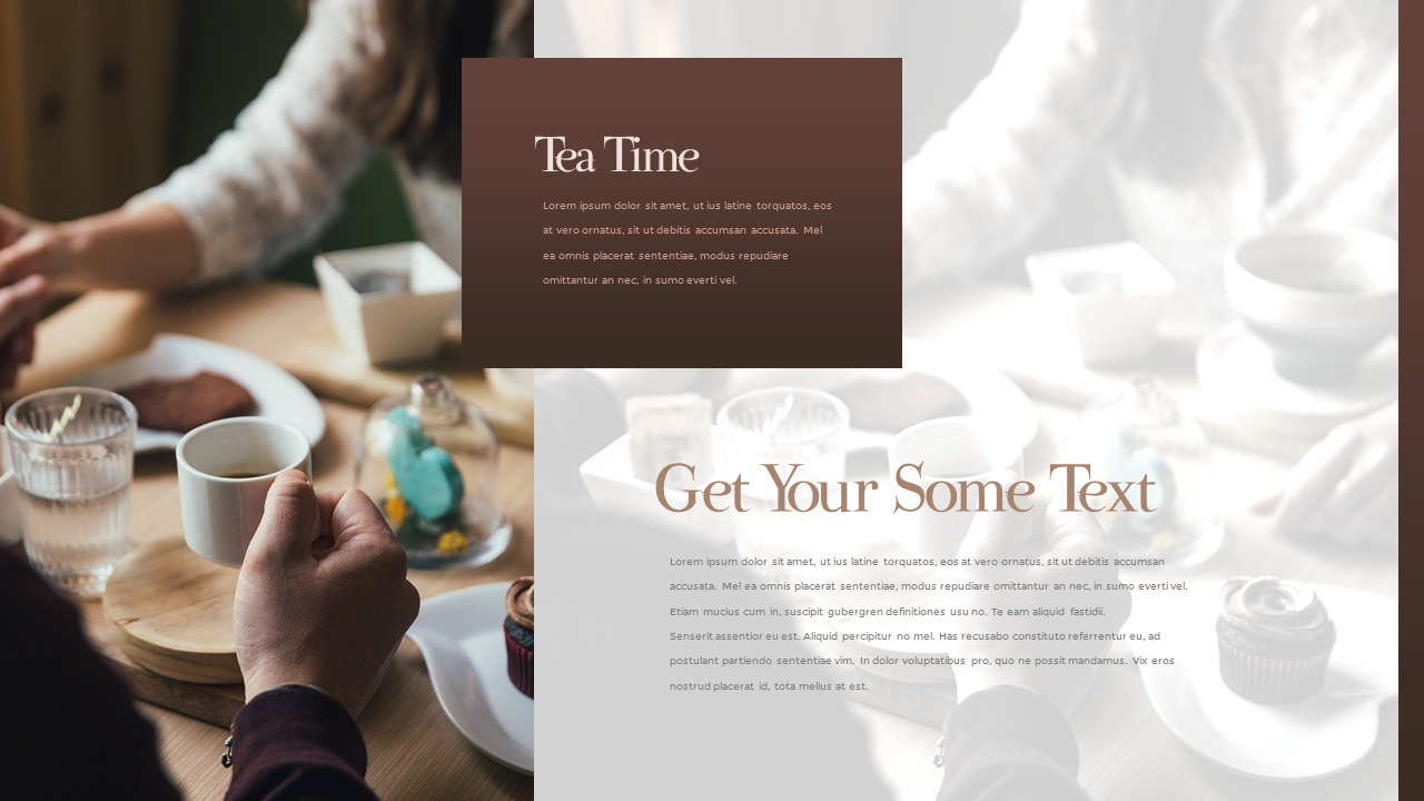 Tea Time Powerpoint Presentation|Lifestyle|Templates