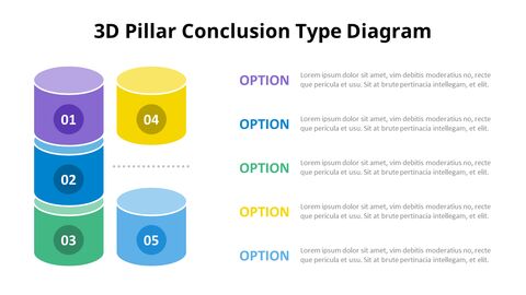 Diagramme dinfographie de pilier empilé 3D|Infographie
