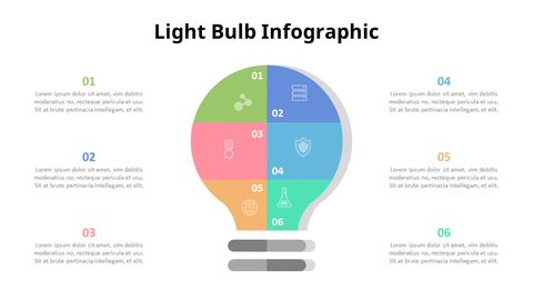 Division Lightbulb Infographic Diagram|Infographics