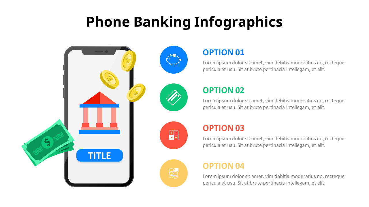 Phone Banking Infographics Diagram