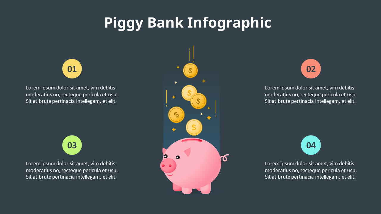 Piggy Bank Infographic Diagram|Infographics