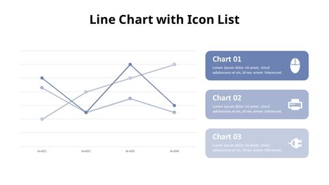 3 Line Chart with List
