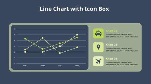 3 Line Chart with List