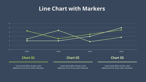 3 Line Chart with List