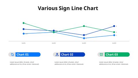 3 Straight Line chart