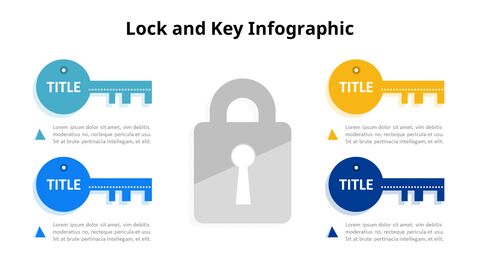 Key and Lock Infographics Diagram