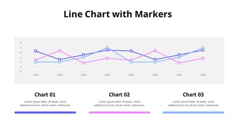 Line Chart with 3 List