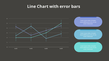 Line Chart with error bars