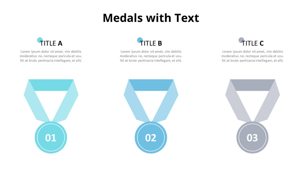 Trophy and Medal Infographics Diagram