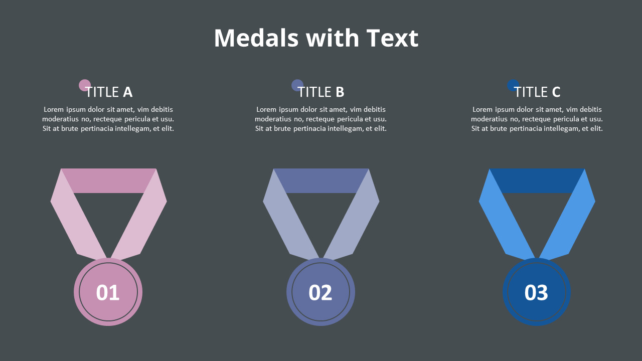 Trophy and Medal Infographics Diagram