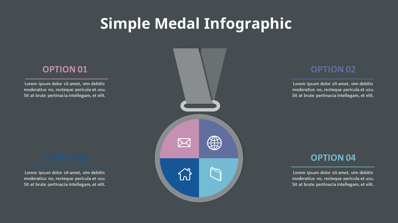 Trophy and Medal Infographics Diagram