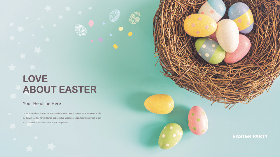 Easter Party Theme Keynote Design