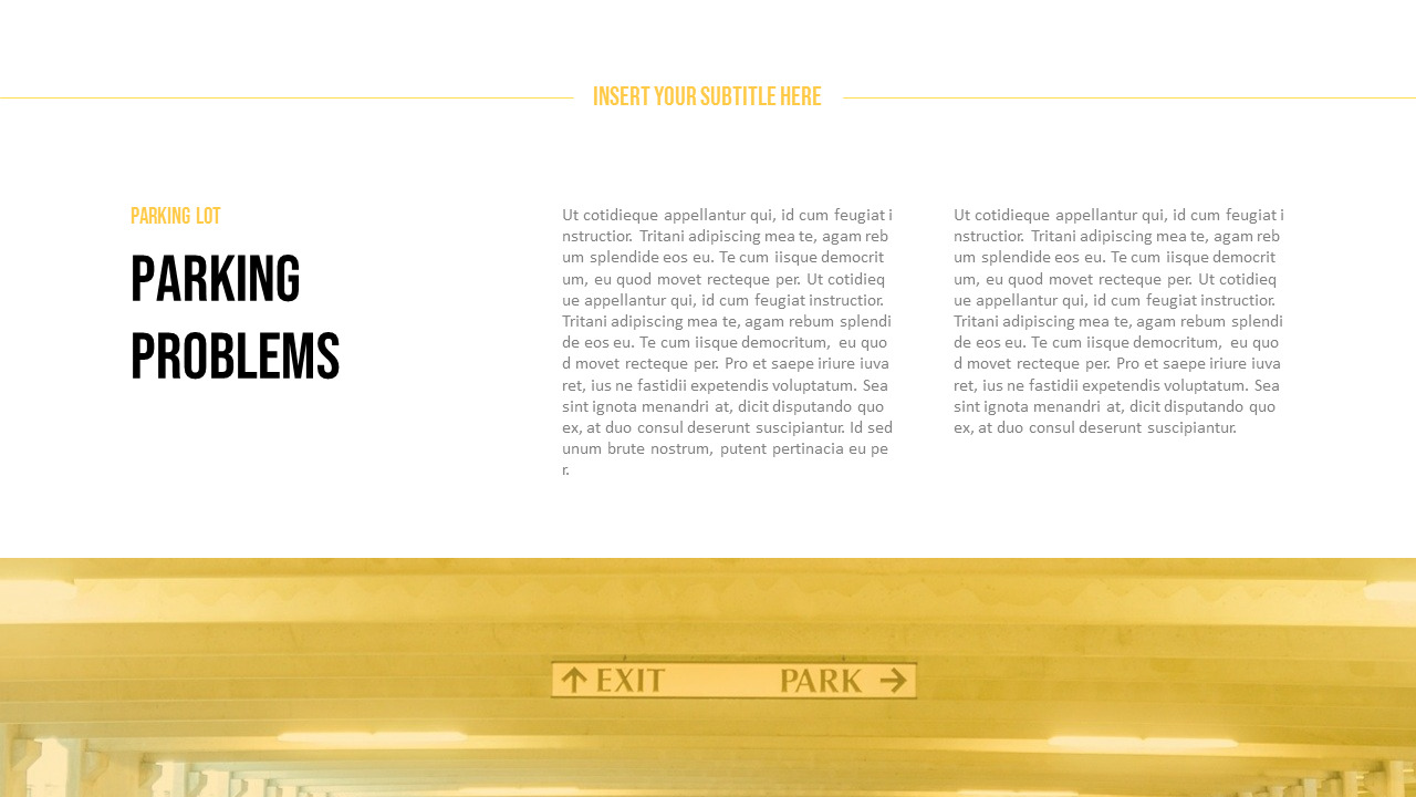 Parking Lot Best PowerPoint Presentations|Construction|Templates