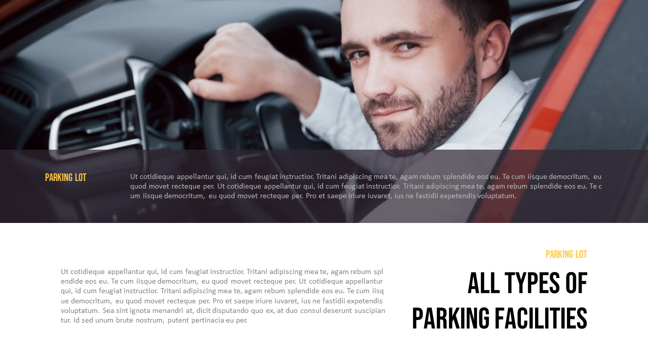 Parking Lot Best PowerPoint Presentations|Construction|Templates