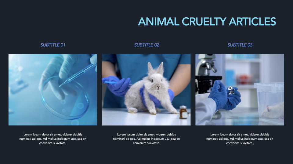 Stop Animal Testing Multipurpose Presentation Keynote Template