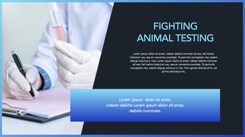 Stop Animal Testing Multipurpose Presentation Keynote Template