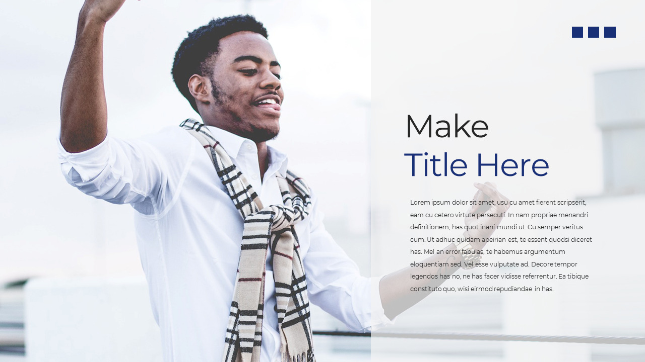 Men's Fashion template google slides|Business