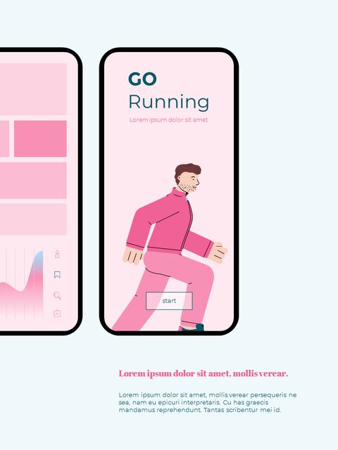 Active Spring Theme Illustration Template Simple Google Presentation