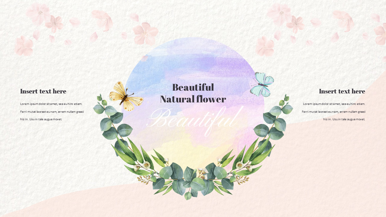 Watercolor Flower Illustration professional presentation