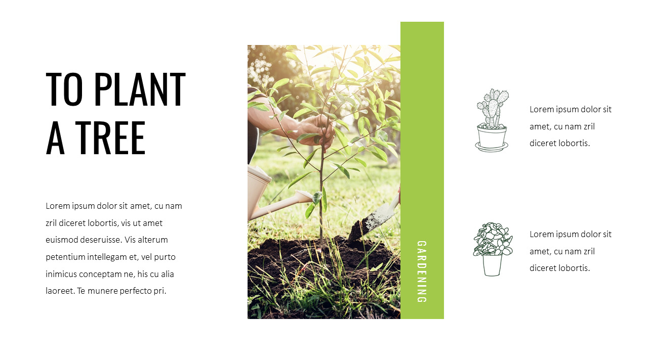 Gardening google slides template|Lifestyle