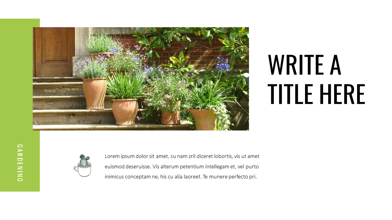 Gardening google slides template|Lifestyle