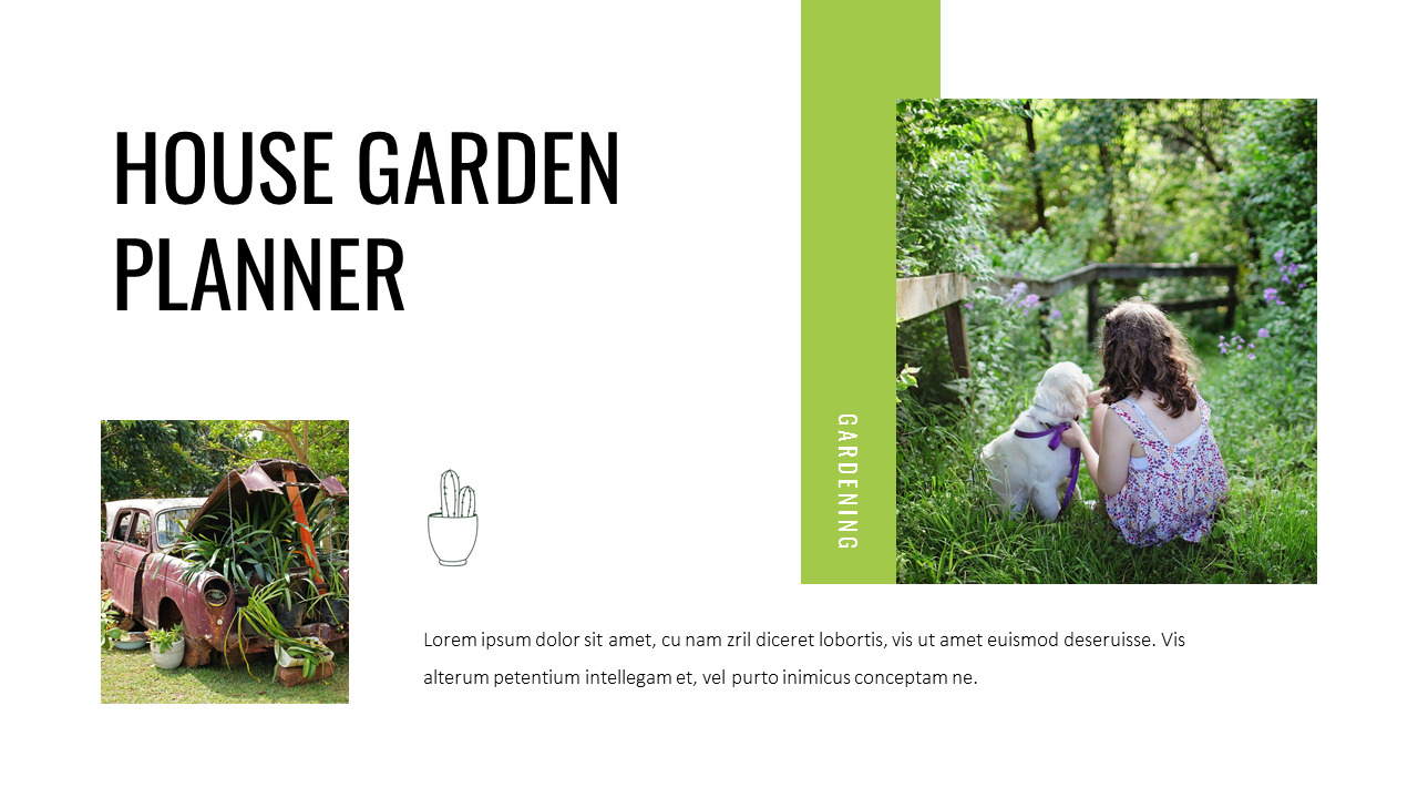 Gardening google slides template|Lifestyle