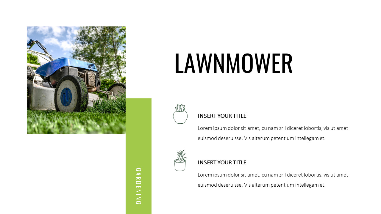 Gardening google slides template|Lifestyle