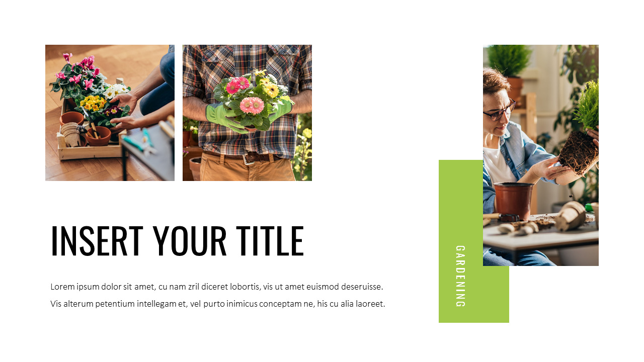 Gardening google slides template|Lifestyle