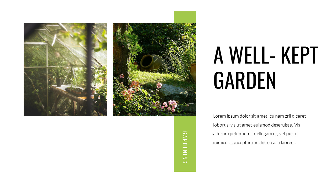 Gardening google slides template|Lifestyle