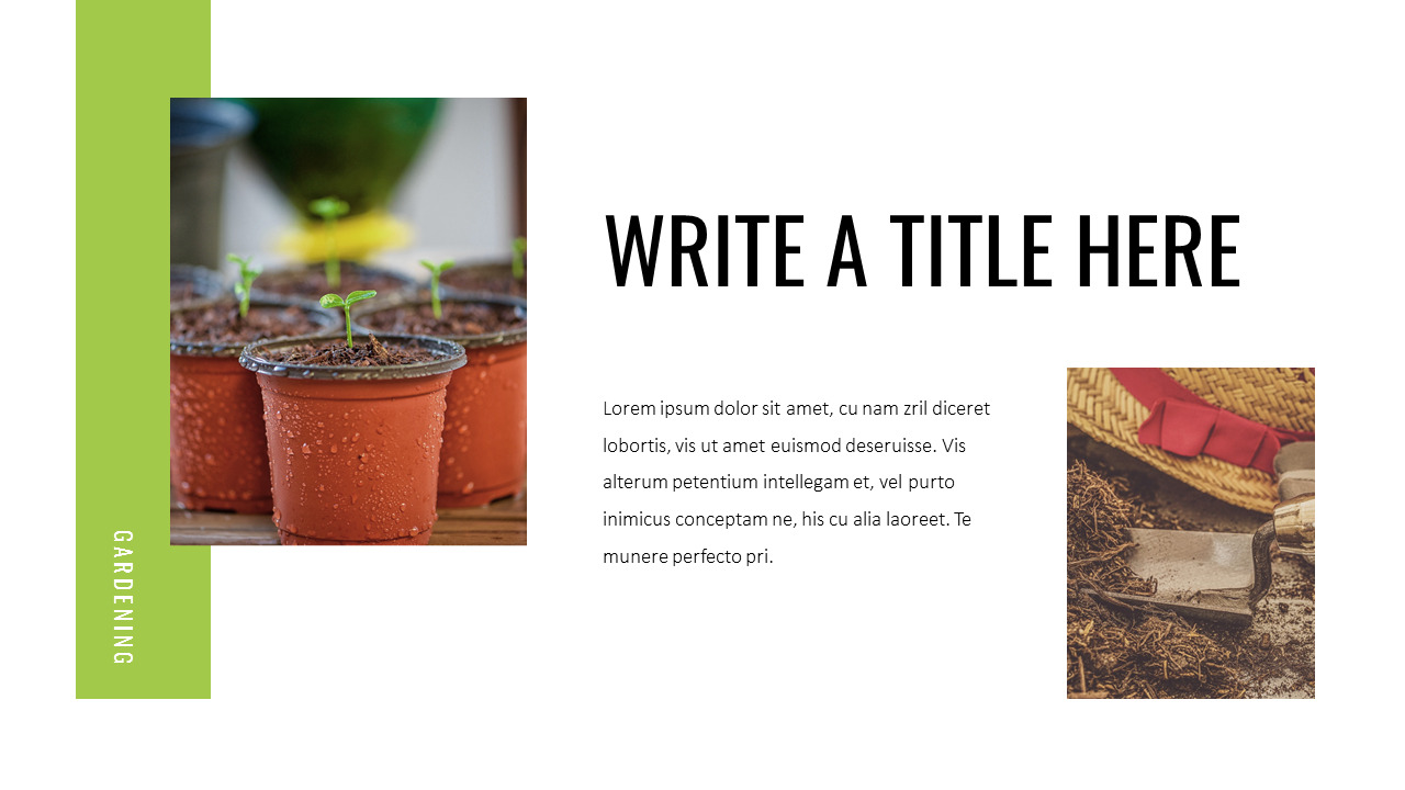 Gardening google slides template|Lifestyle