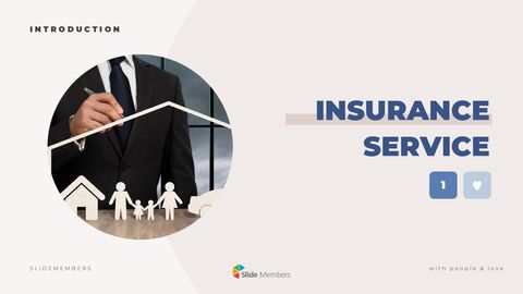 Insurance Service Simple Slides Templates