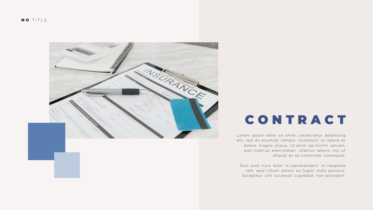 Insurance Service Simple Slides Templates