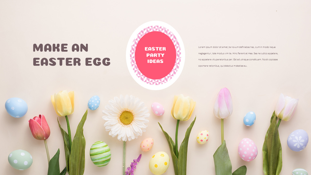 Easter Party Simple Google Presentation