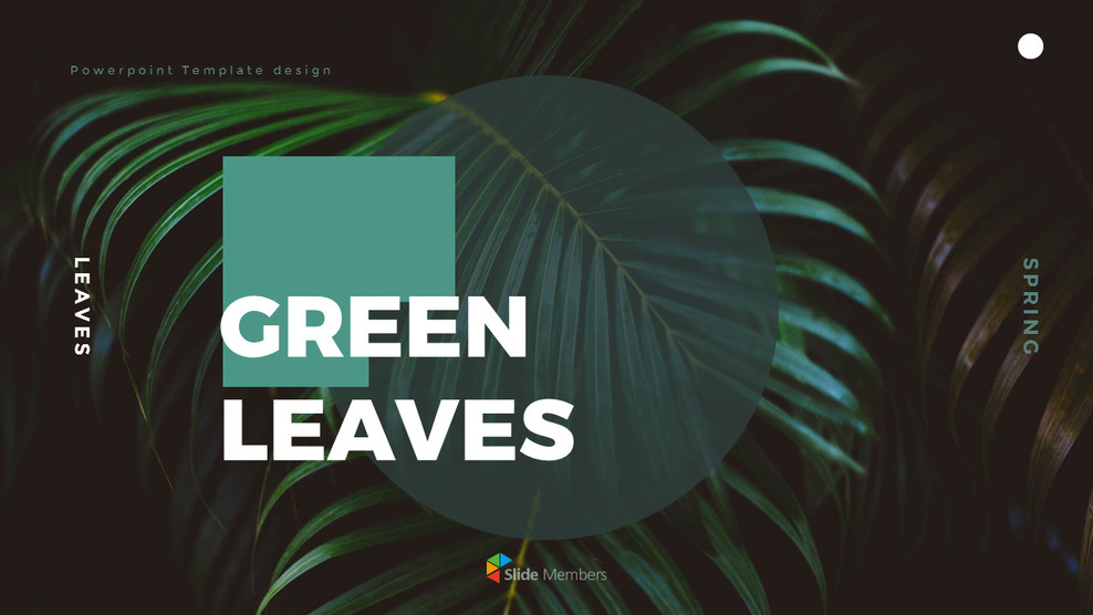 Green Leaves PowerPoint Presentation Slides|Lifestyle|Templates