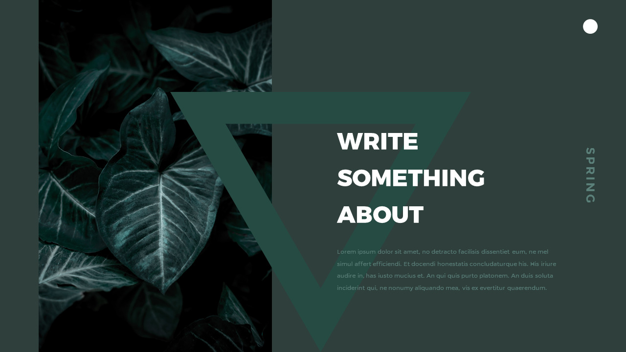 Green Leaves PowerPoint Presentation Slides|Lifestyle|Templates