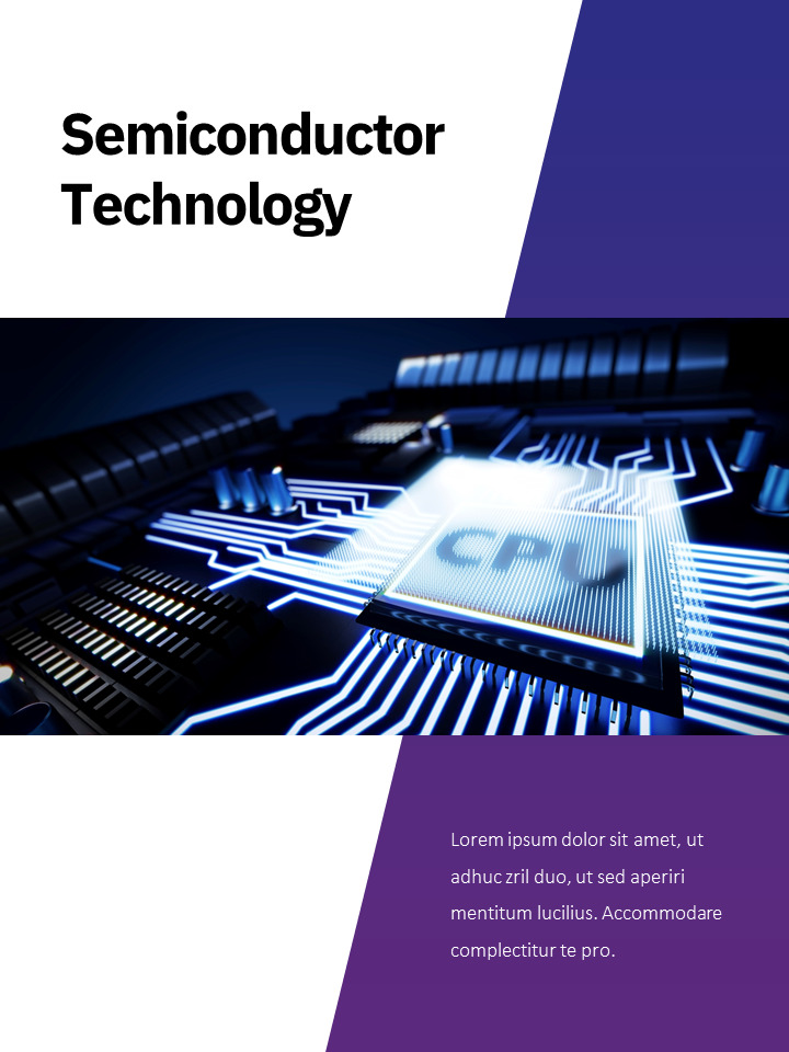 Semiconductor industry company profile ppt template