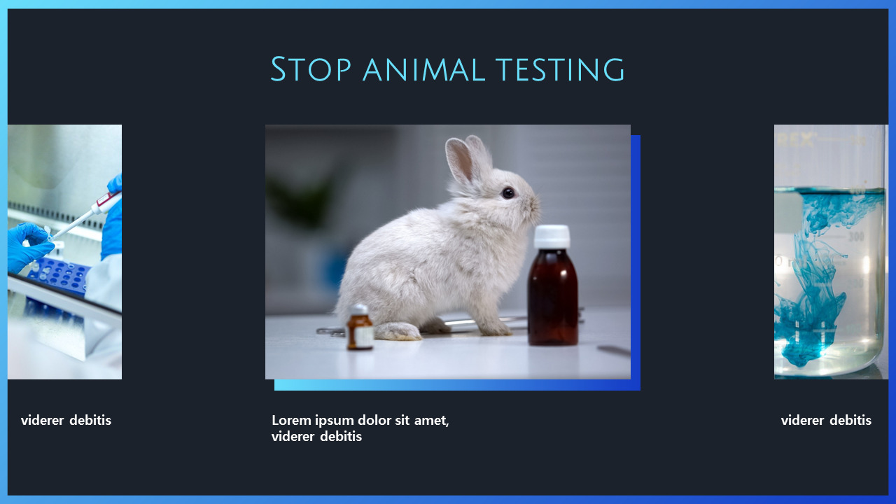 Stop Animal Testing Easy Google Slides Template