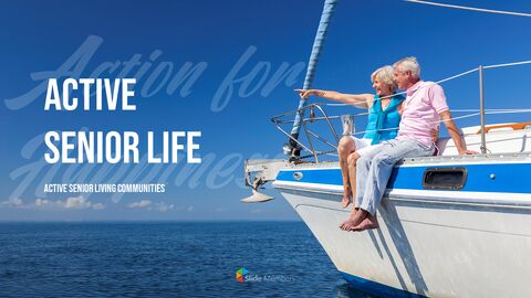 Active Senior Life powerpoint template download