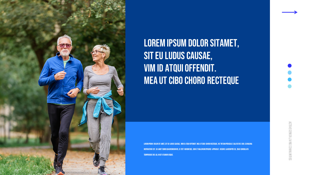 Active Senior Life powerpoint template download