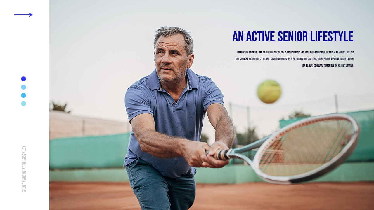 Active Senior Life powerpoint template download
