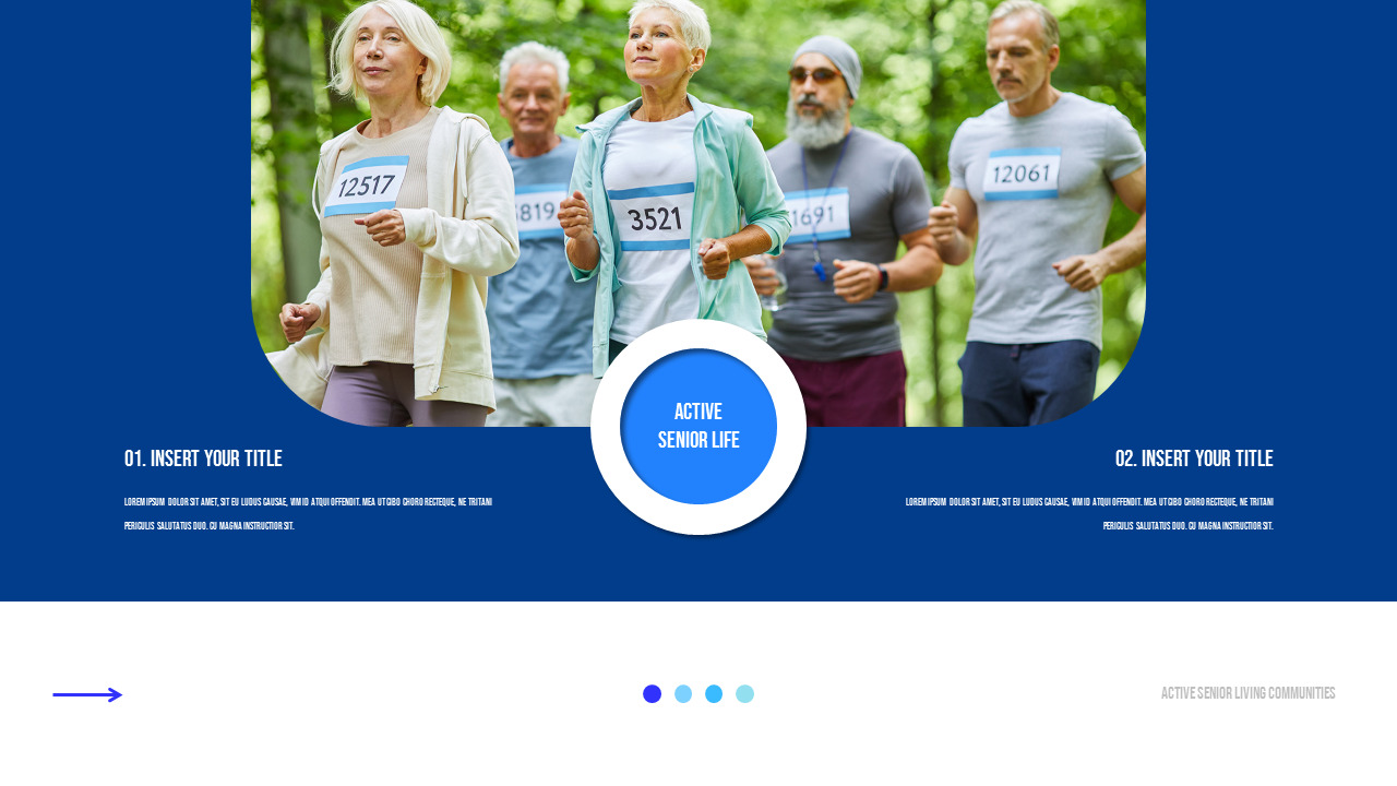 Active Senior Life powerpoint template download