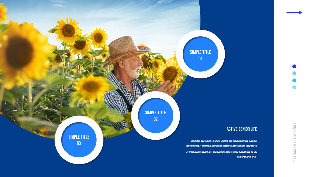Active Senior Life powerpoint template download