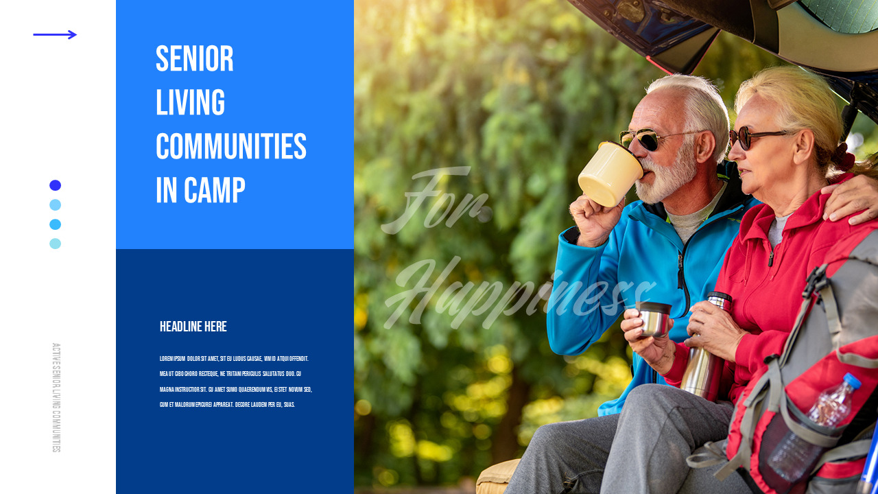 Active Senior Life powerpoint template download