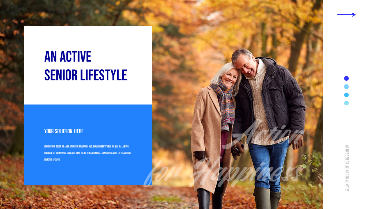 Active Senior Life powerpoint template download