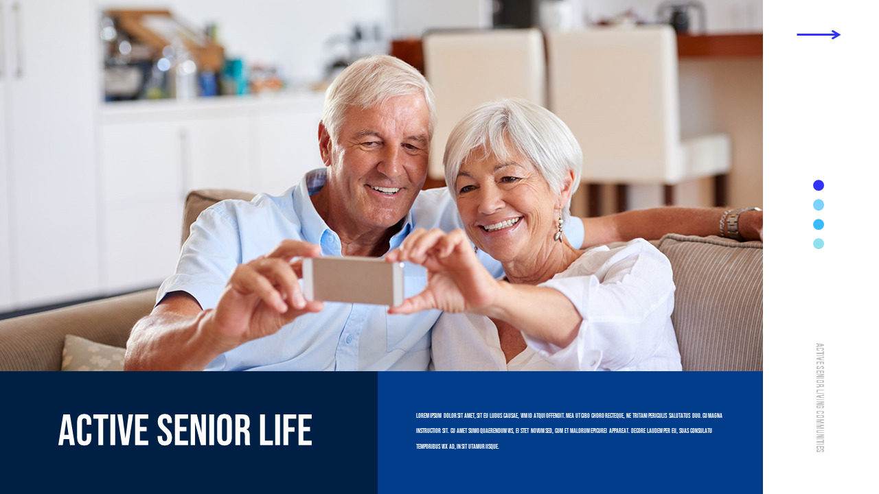 Active Senior Life powerpoint template download
