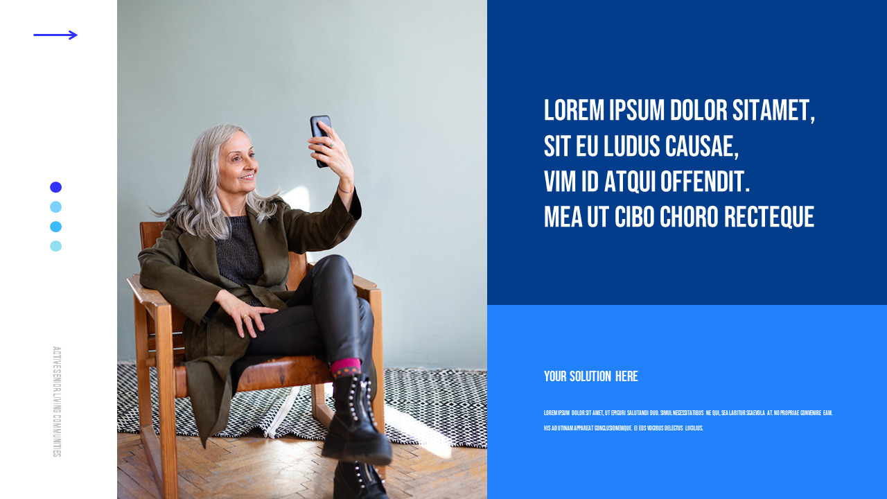 Active Senior Life powerpoint template download