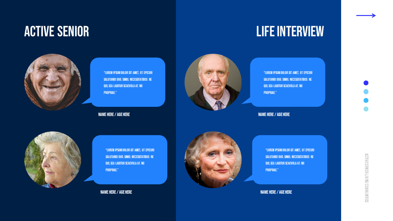 Active Senior Life powerpoint template download