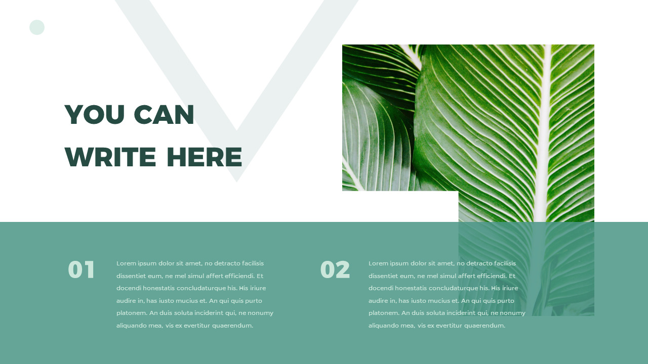 Green Leaves PowerPoint Presentation Slides|Lifestyle|Templates