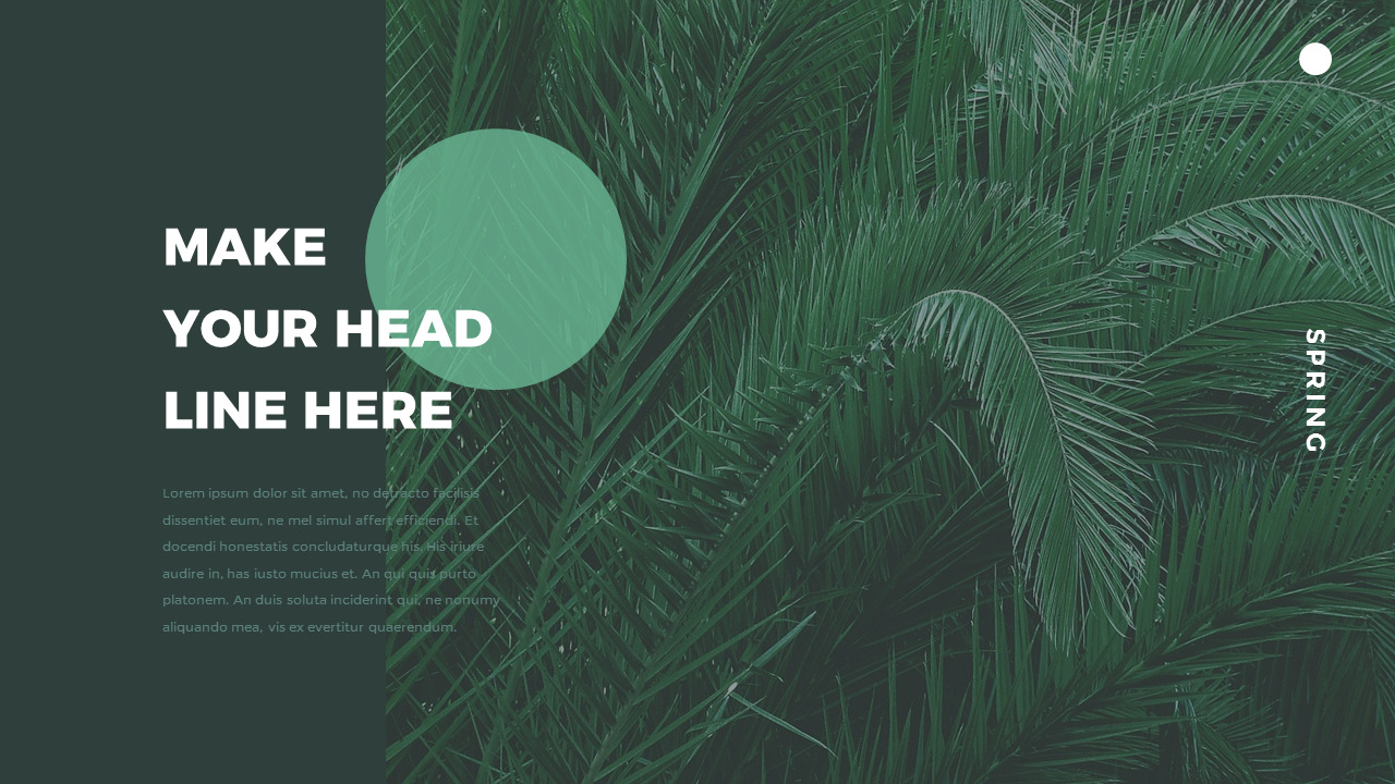 Green Leaves PowerPoint Presentation Slides|Lifestyle|Templates