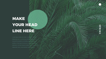 Green Leaves PowerPoint Presentation Slides|Lifestyle|Templates